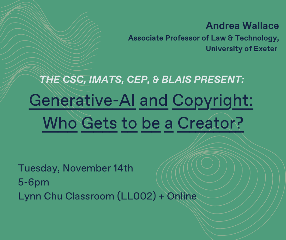 Generative AI Learning Community: Generative-AI and Copyright -- Who Gets to be a Creator ...